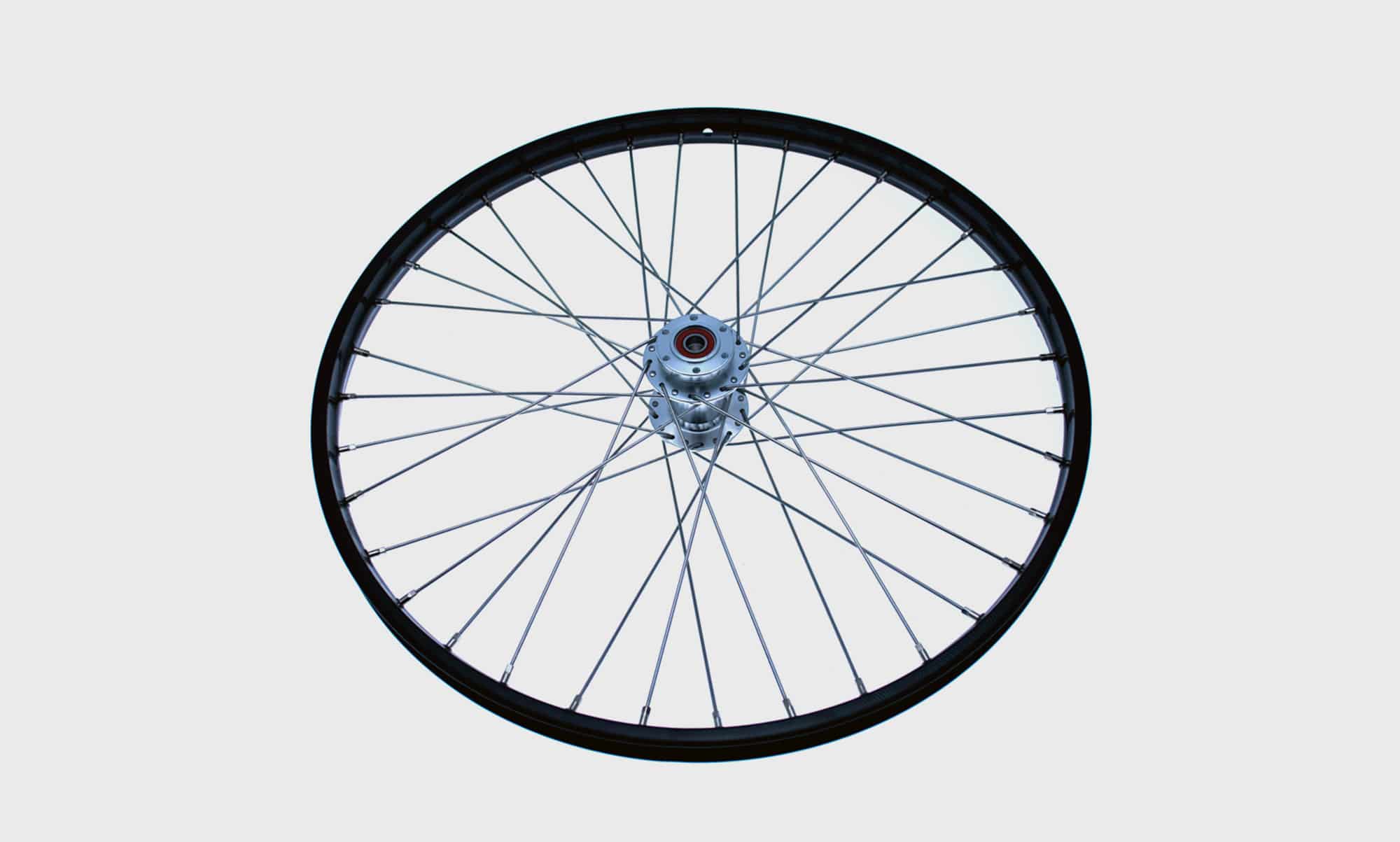 Front wheel 24" DOUBLE wall, w/o tire - LONDON GREEN CYCLES